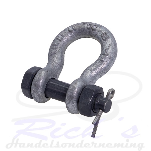 Harpsluiting black pin 1.5 ton | Ricks Handel